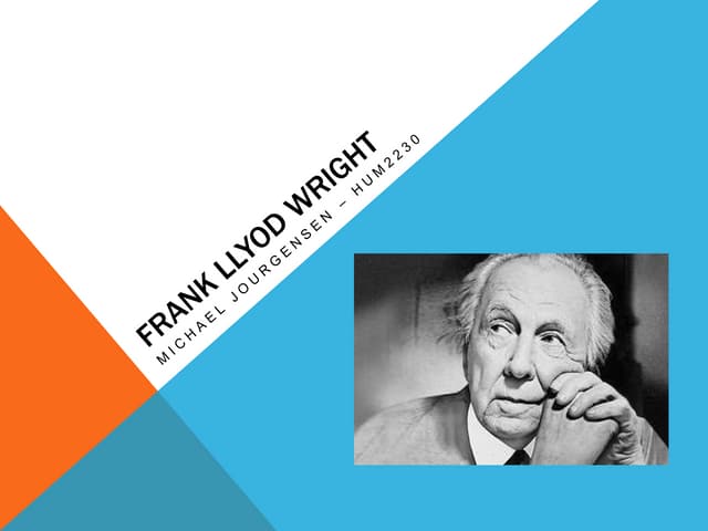 Fl wright research paper | DOCX