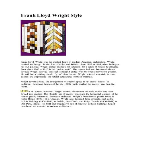 Frank Lloyd Wright | PPT