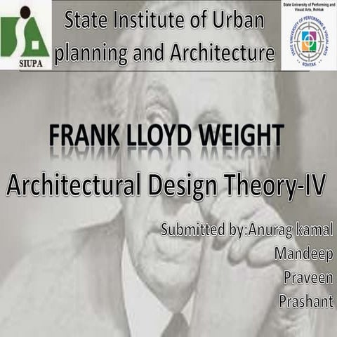 Ar. FRANK LLOYD WRIGHT | PPTX