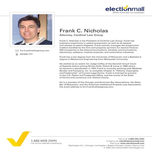 Frank nicholas election mall | PDF