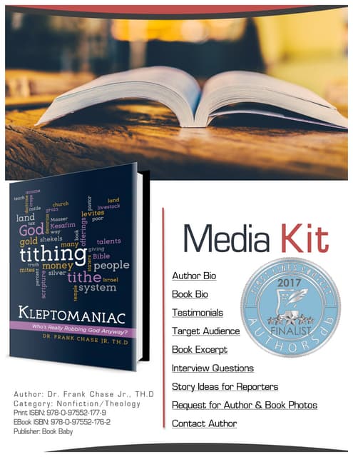 Kleptomaniac: Who's Really Robbing God Anyway? (Book Poster) | PDF