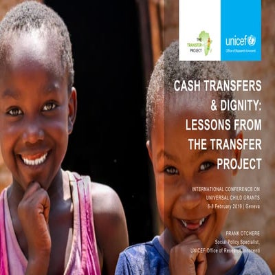 Cash Transfers & Dignity: Lessons from the Transfer Project | PDF ...