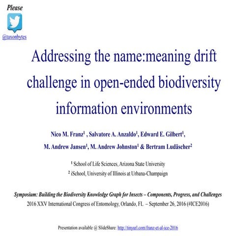 Franz et al ice 2016 addressing the name meaning drift challenge in ...