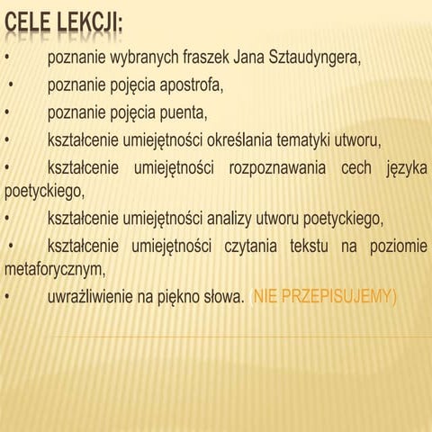 Fraszki 5b, 27.04. | PPT