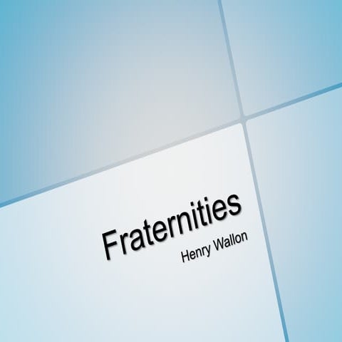 Fraternities | PPTX