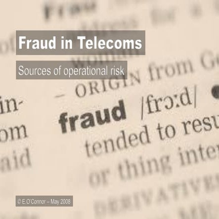 Fraud in Telecoms | PDF