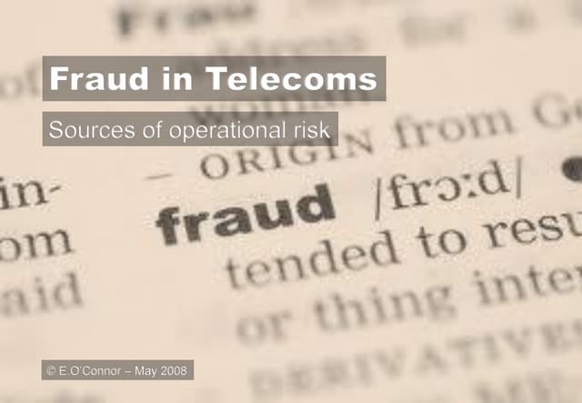 Types of telecom fraud | PDF