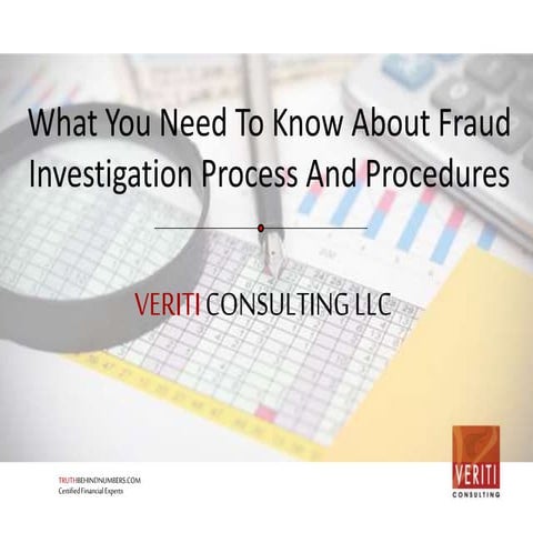 Fraud Investigation Process And Procedures | PPTX