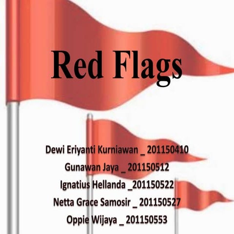 Red Flags (FRAUD AUDITING) | PPTX