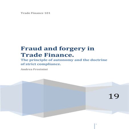 Fraud and forgery in trade finance | PDF