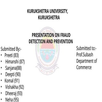 Fraud Detection And Prevention Pptx Fifa Ppt