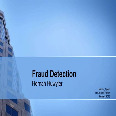 Fraud Detection Presentation Forum Pptx Databases Computer 