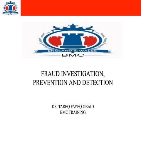 Fraud Investigation, Prevention and Detection | PDF