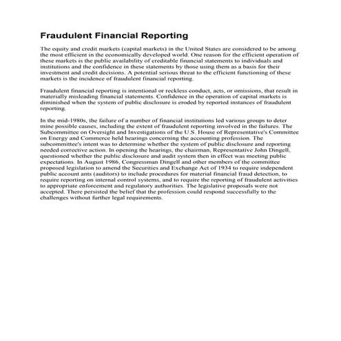 Fraudulent Financial Reporting Docx
