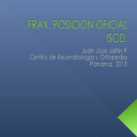 Frax Posicion Oficial ISCD | PPT