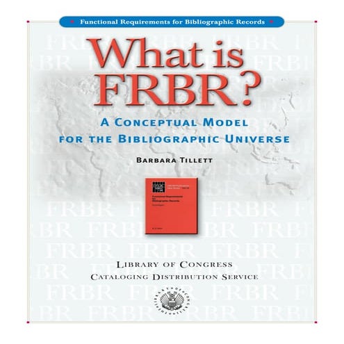 FRBR | PDF | Databases | Computer Software and Applications