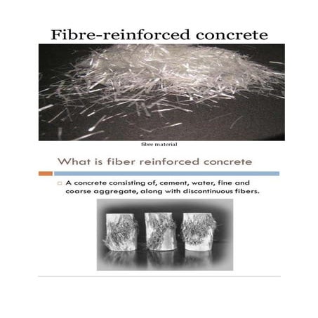 fibre reinforcement concrete | DOCX