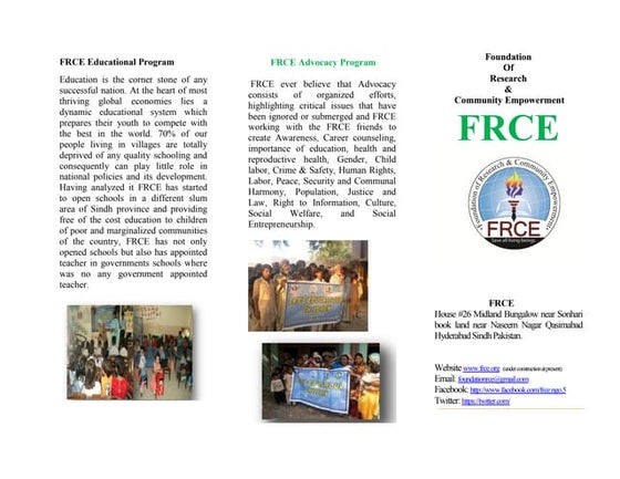 Frce capacity & sustainable development program | PDF
