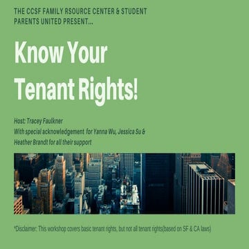 Frc tenant rights workshop presentation | PDF
