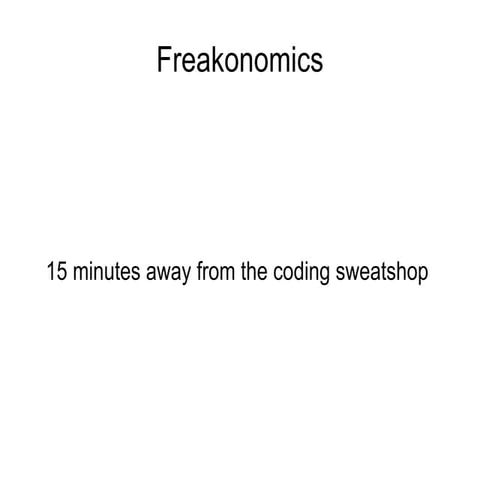 Freakonomics | PPTX