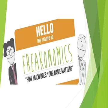 freakonomics | DOCX