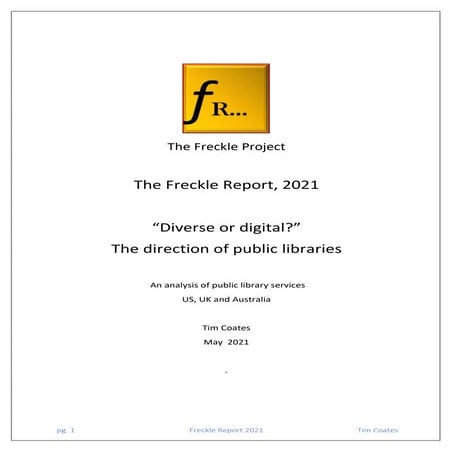 Freckle Report for May 2021 from the Freckle Project | PDF