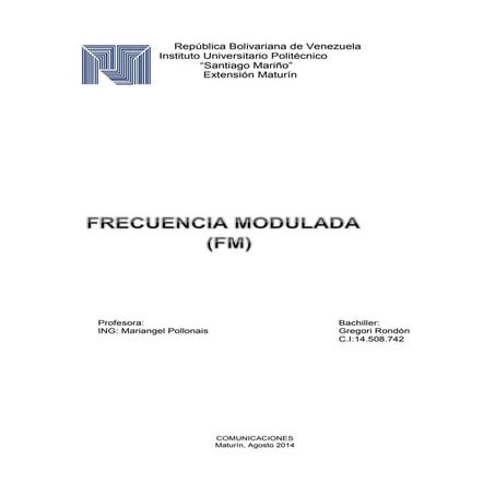 Frecuencia modulada | DOCX