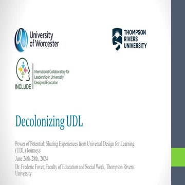 Decolonizing Universal Design for Learning | PPTX