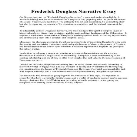 Frederick Douglass Narrative Essay.pdf