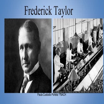 Frederick taylor | PPT