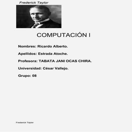 Frederick taylor | PDF