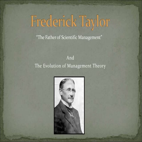 Frederick Taylor v7.ppt | Free Download