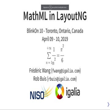 MathML in LayoutNG (BlinkOn 10) | PPT