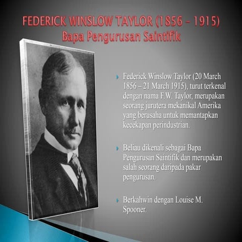 Fredrick winslow taylor | PPTX