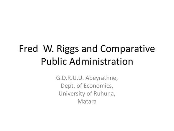 Riggs Prismatic Model | PPT