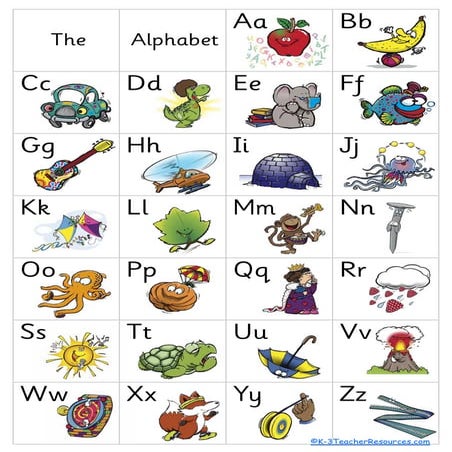 Free Alphabet Poster - 8 pages | PDF