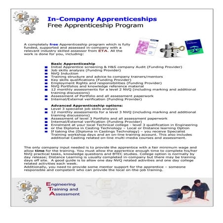 Free Apprenticeship Program | PDF