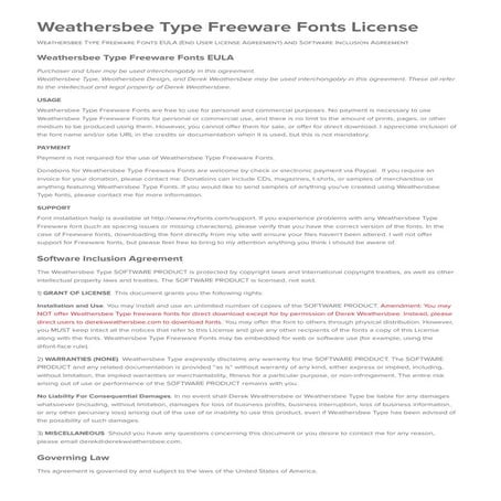 Free fonts-license | PDF