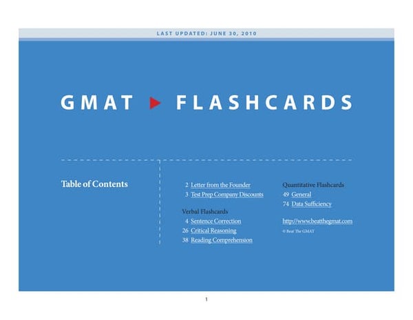 Gmat Cheat Sheet An Efficient Tool For Gmat Math Review