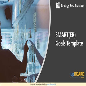 SMART(ER) Goals Template for Businesses | PPTX