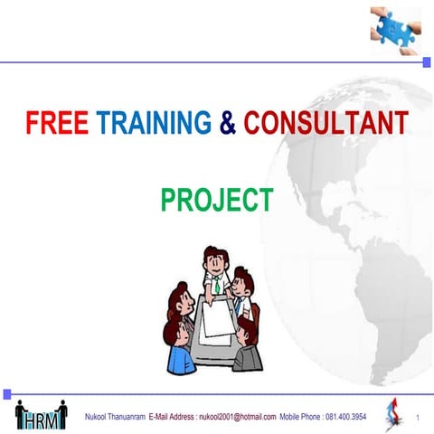 FREE TRAINING & CONSULTANT PROJECT | PPT
