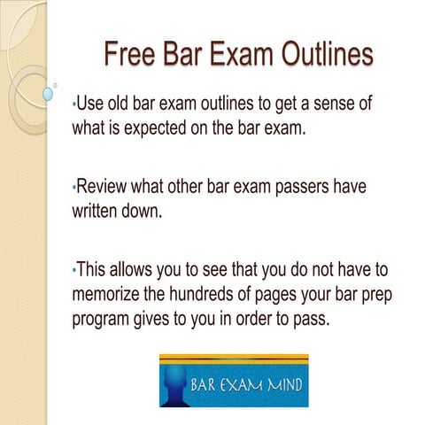 Free bar exam outlines | PPT