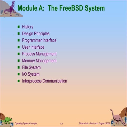 Freebsd Operating System Concept For Bca Ppt 