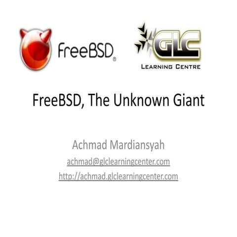 Freebsd, the unknown giant | PDF