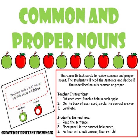 Common & Proper Nouns | PDF