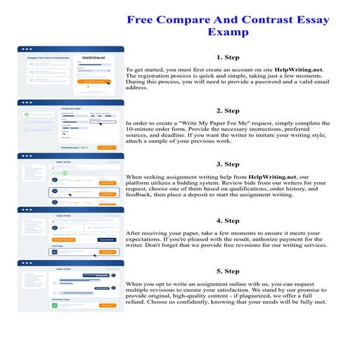 Free Compare And Contrast Essay Examp. Online assignment writing ...