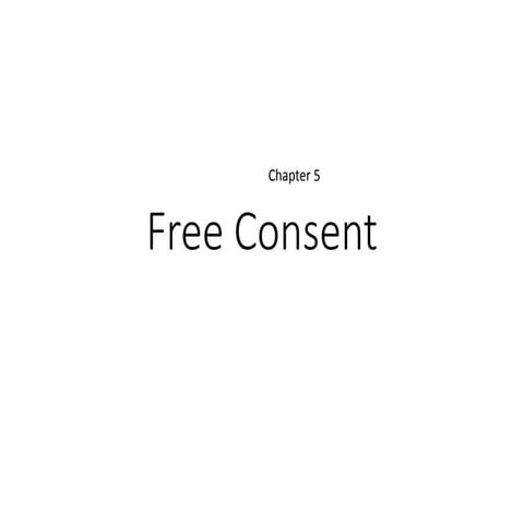 contract free consent unit 2 law of contract pptx | PPTX