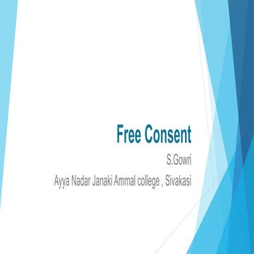Free consent | PPTX