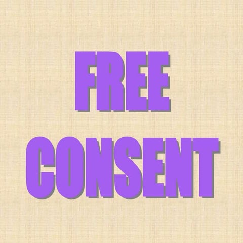 Free consent | PPTX