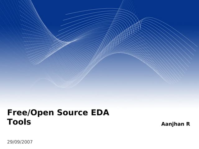 Free Open Source Eda Tools Pdf Shareware And Freeware Computer